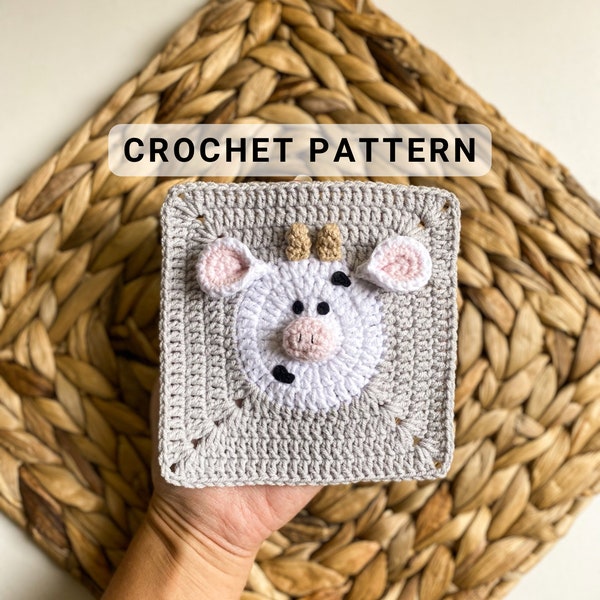 Cow Granny Square Pattern - Etsy
