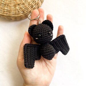 Little Bat Crochet Pattern: Halloween Amigurumi Keychain (PDF Pattern ...