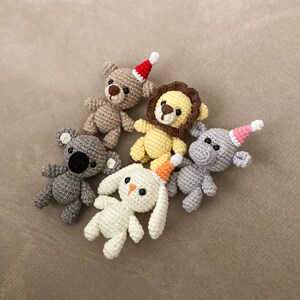 Crochet Koala Keychain Pattern, Amigurumi Lion, Crochet Lion Keychain ...