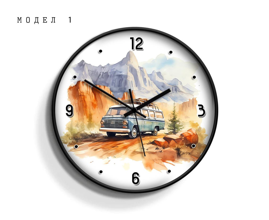 Retro Camper Collection - Unique Wall Clock Great for Home Decor Wall ...