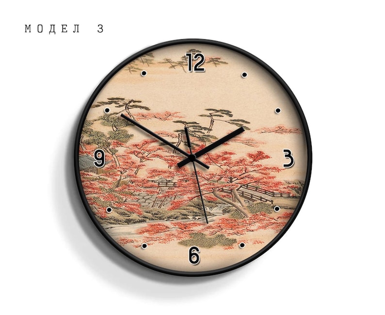 Japanese Meiji Era Collection - Unique Wall Clock Great for Home Decor ...