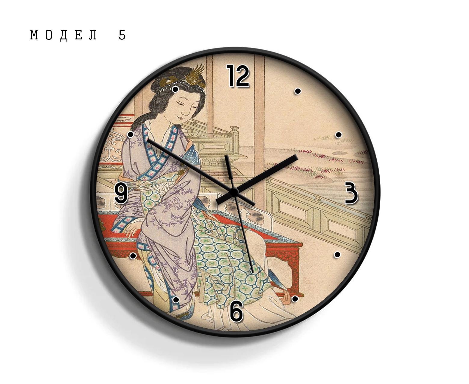 Japanese Meiji Era Collection - Unique Wall Clock Great for Home Decor ...