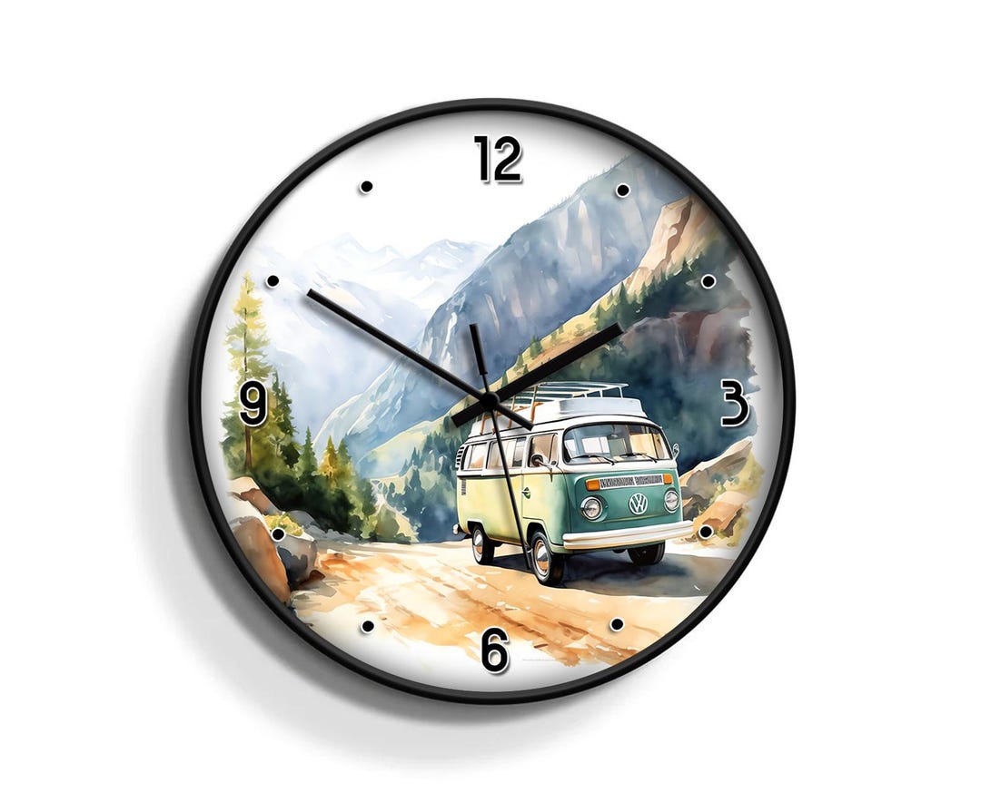 Retro Camper Collection - Unique Wall Clock Great for Home Decor Wall ...
