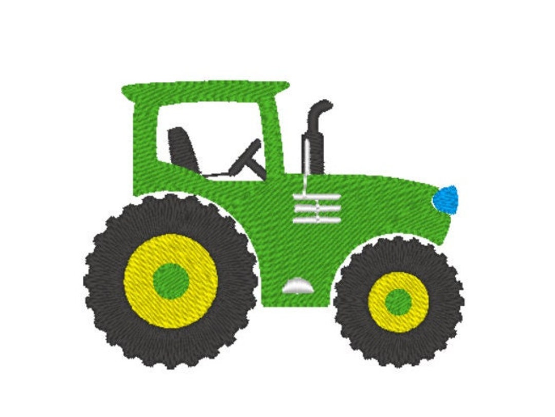 Modern Farm Tractor Machine Embroidery Design Pes Hus Vp3 Vip Sew Exp ...