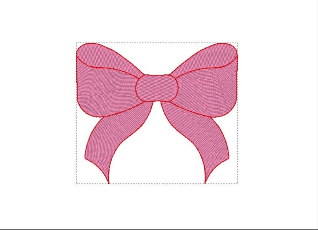 Ribbon Bow Embroidery Designs for Girls Machine Embroidery Designs. Bow ...