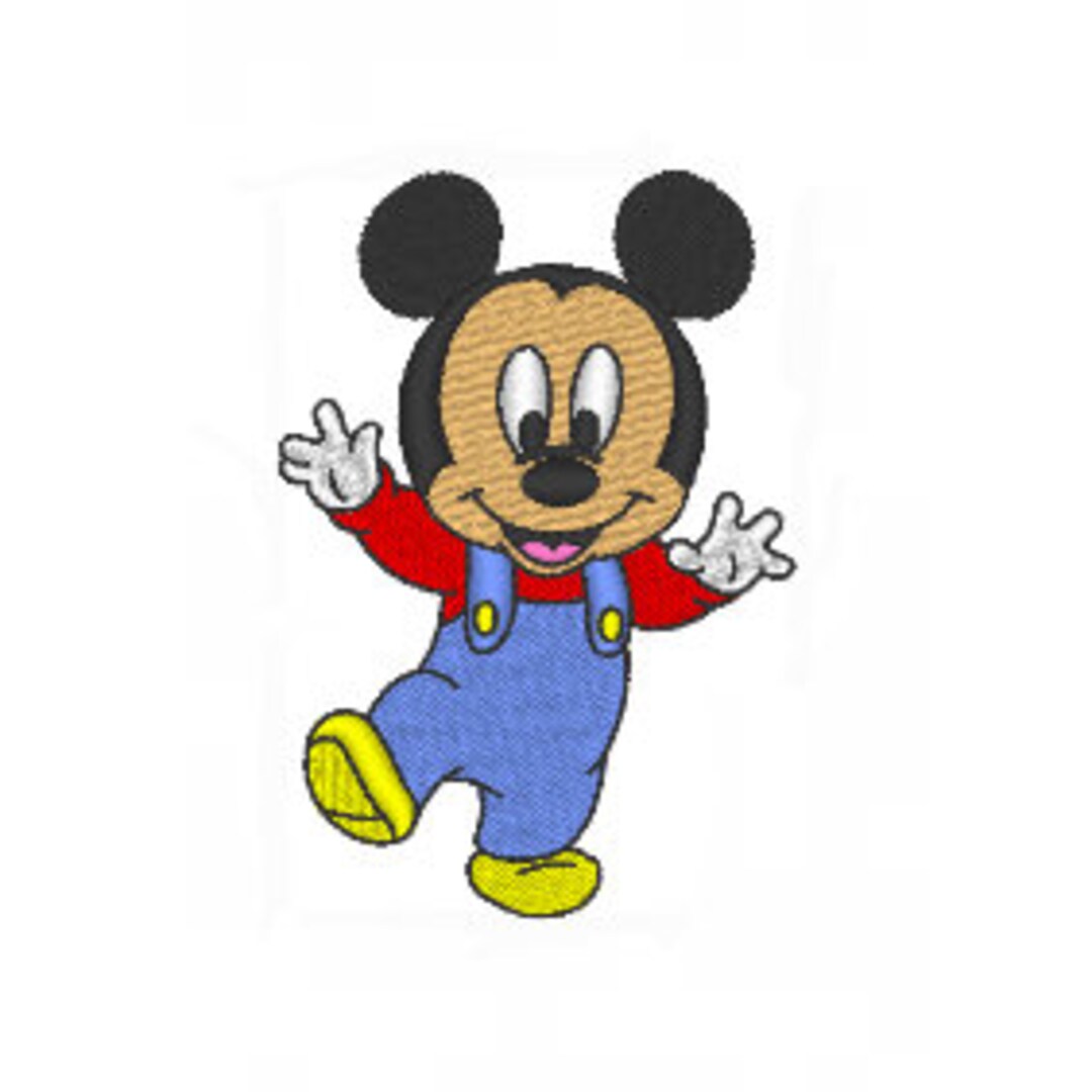 Toddler Mickey Machine Embroidery Design - Instant Download, 2 Sizes - Etsy