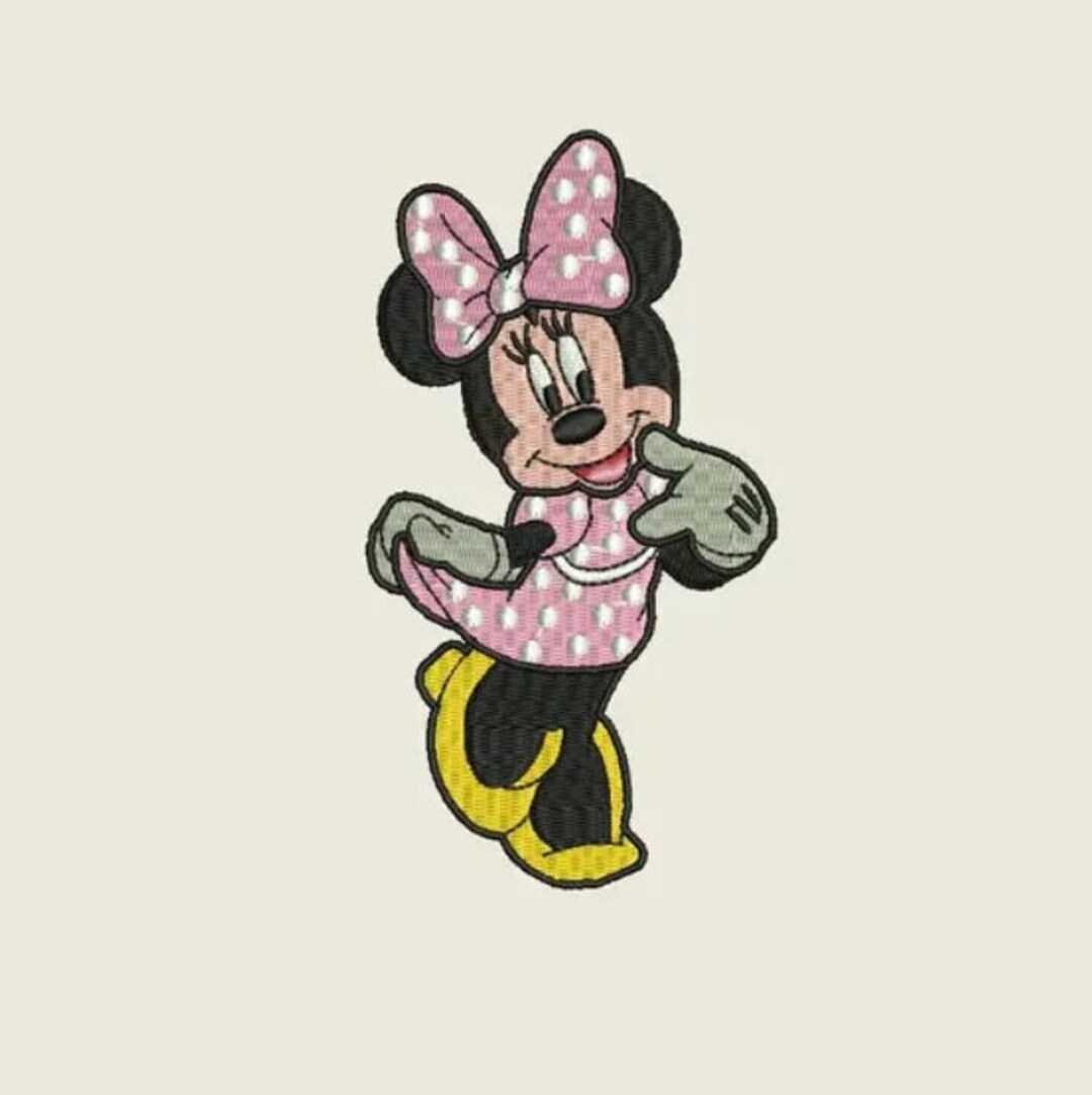 Mouse Embroidery Design - Minnie Embroidery Design - 4,5,6 Inch Size - Etsy