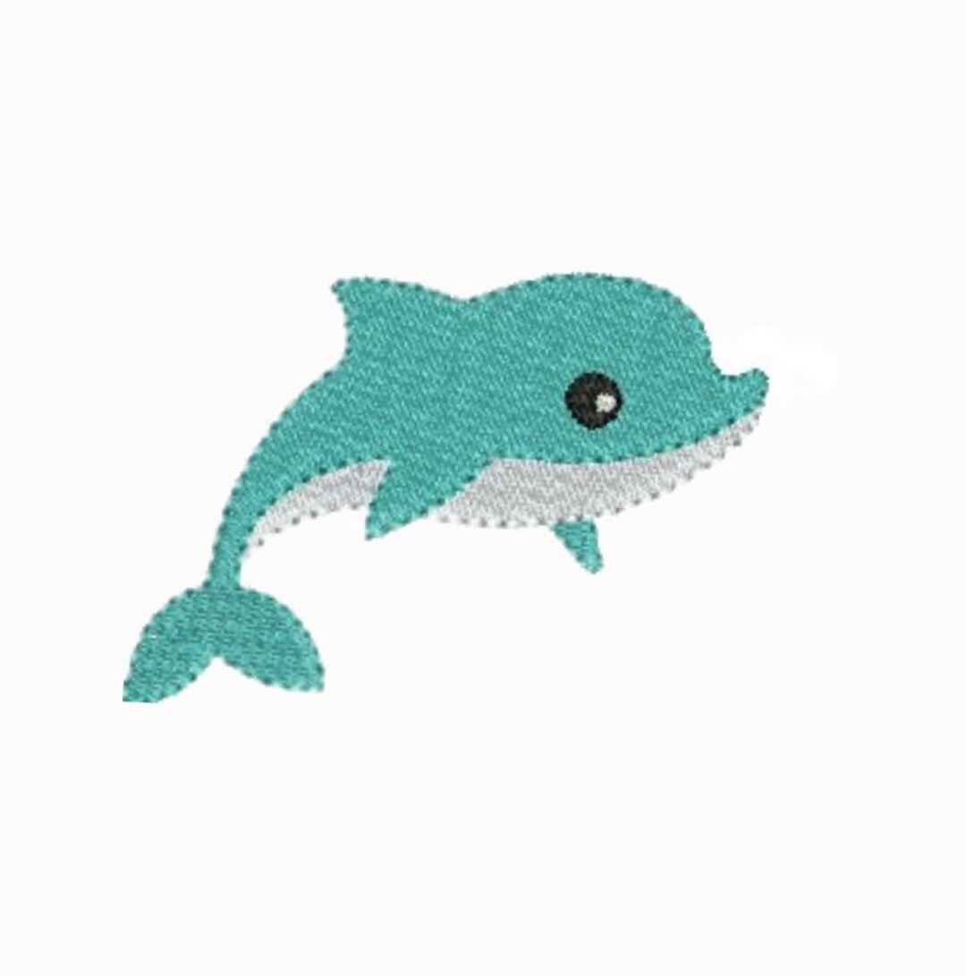DOLPHIN Embroidery Design - Mini Embroidery Set - Machine Embroidery ...