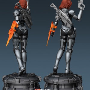 Female Shepard Mass Effect Game Garage Kit Collection Unpainted or Pre ...