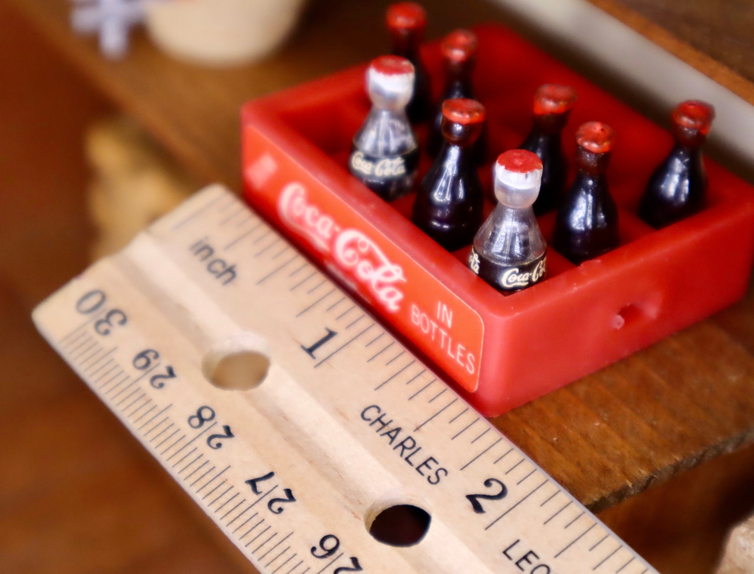VTG Coca-cola Metal General Store / Dollhouse Sign Plus Red Coca-cola ...