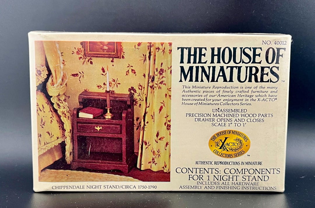 Night Stand DIY Kit From “the House of Miniatures” and X-acto ...