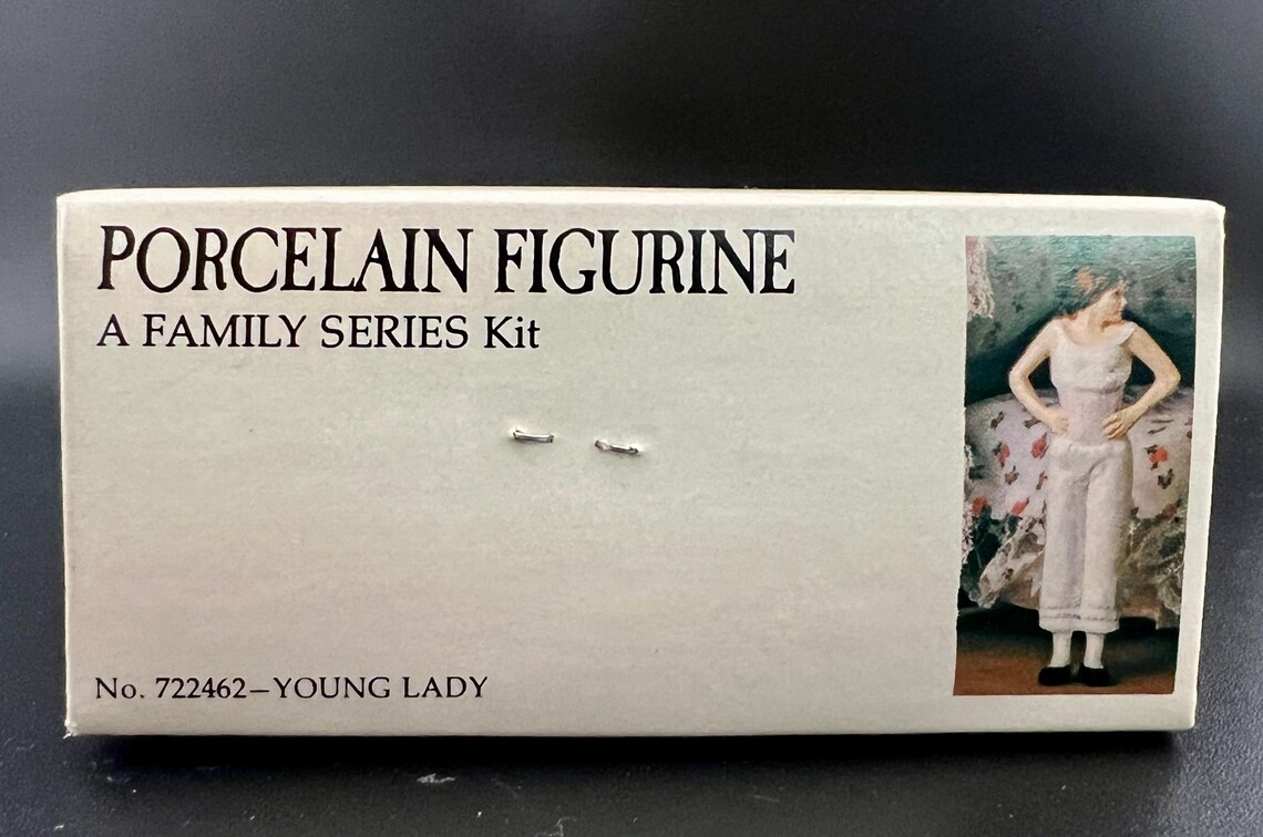 Rare young Lady Unpainted Porcelain Figurine From the Family Series ...