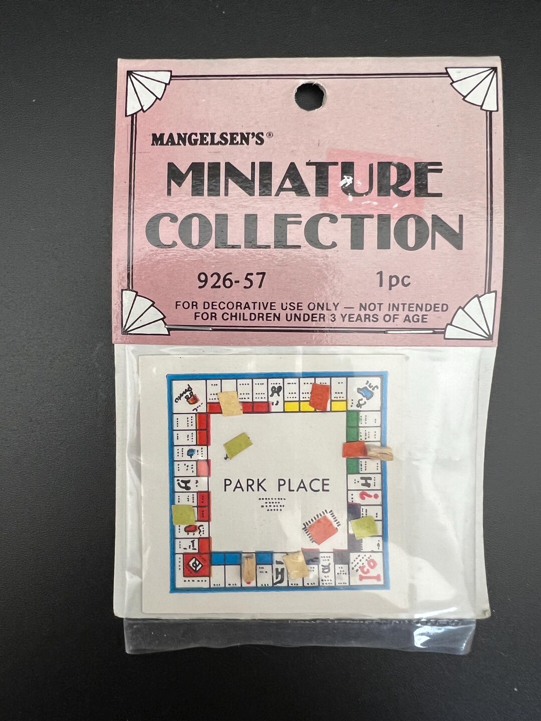 Mangelsen's Miniature Collection Monopoly-type Board Game. Dollhouse ...
