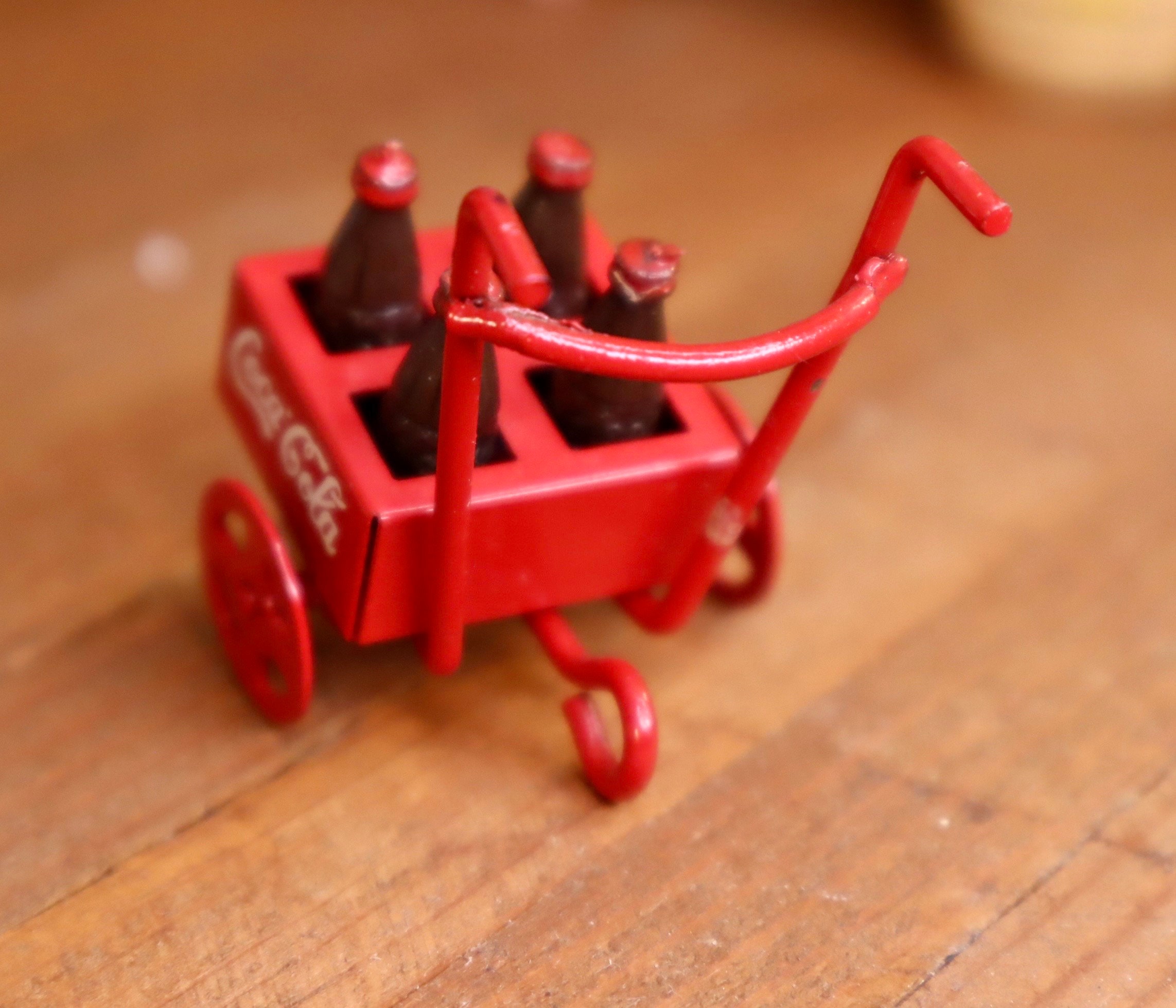 VTG Coca-cola Metal General Store / Dollhouse Sign Plus Red Coca-cola ...