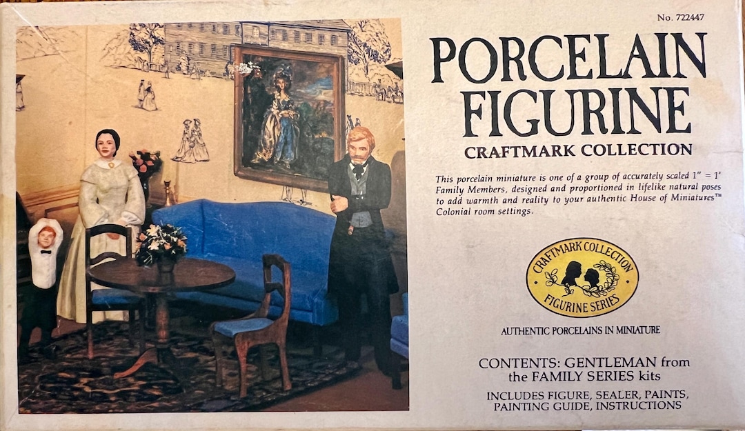Rare "gentlemen" Unpainted Porcelain Figurine From the Family Series ...