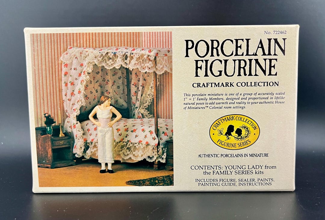 Rare young Lady Unpainted Porcelain Figurine From the Family Series ...