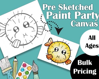 Animal Paint and Sip - Etsy