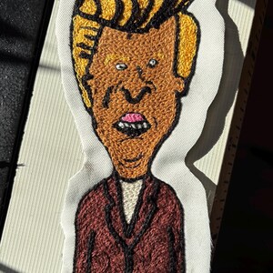 Beavis and Butthead Custom Unique Chainstitch Machine Embroidery Patch ...