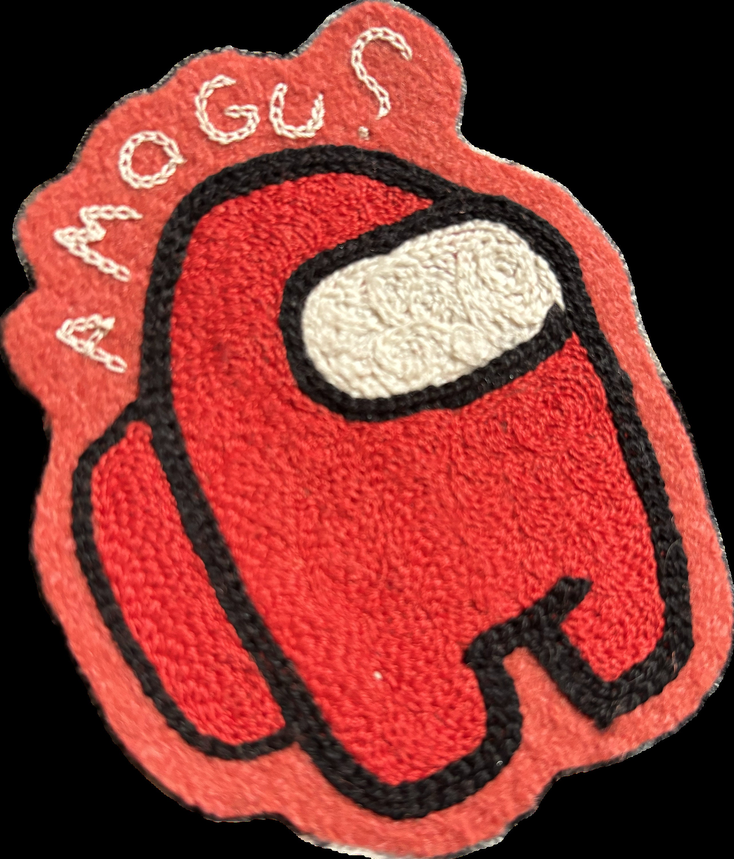 Amongus Amogus Chainstitch Machine Embroidery Handwork Art Patch Badge ...