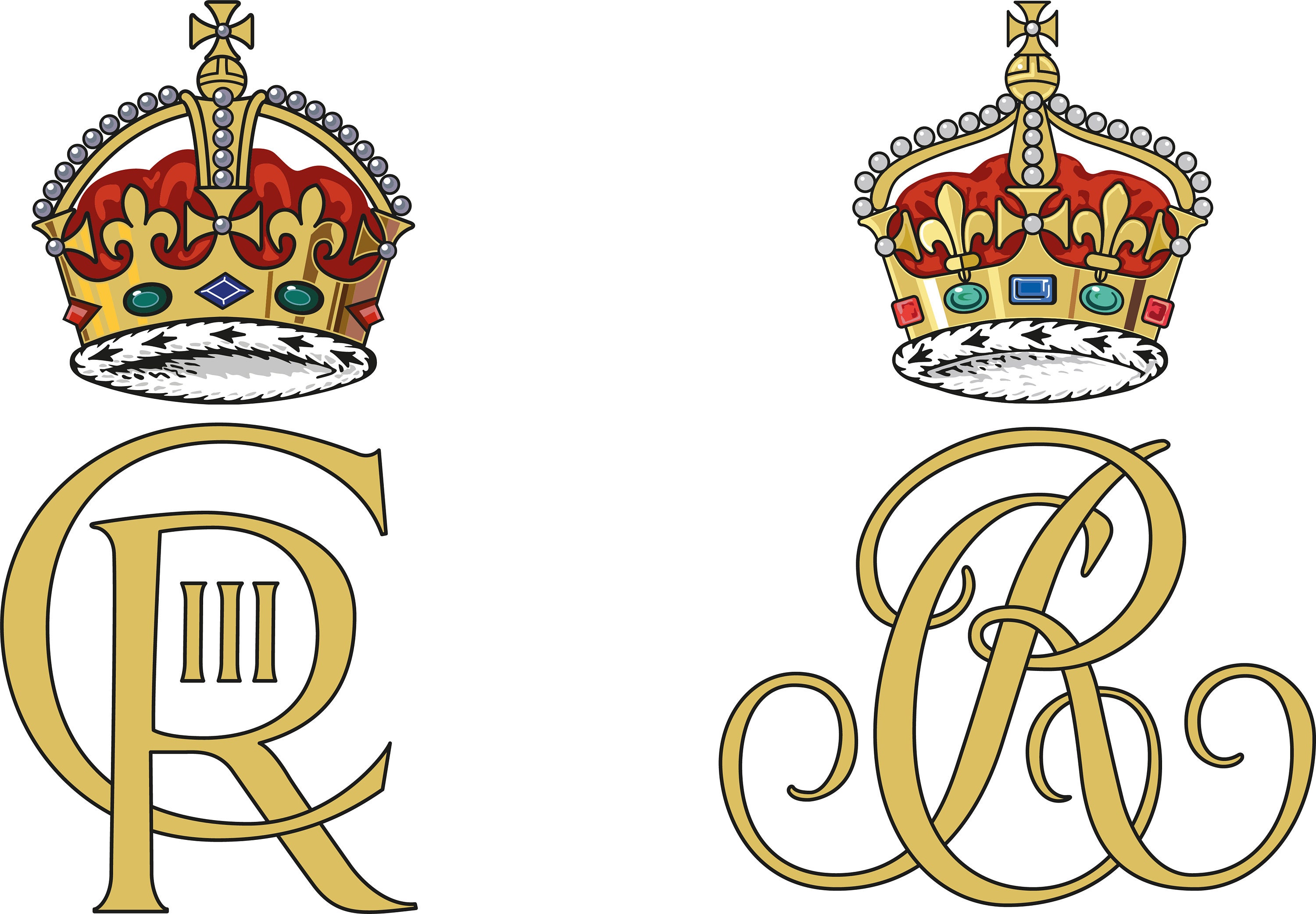 King Charles and Queen Camilla Cypher - Etsy