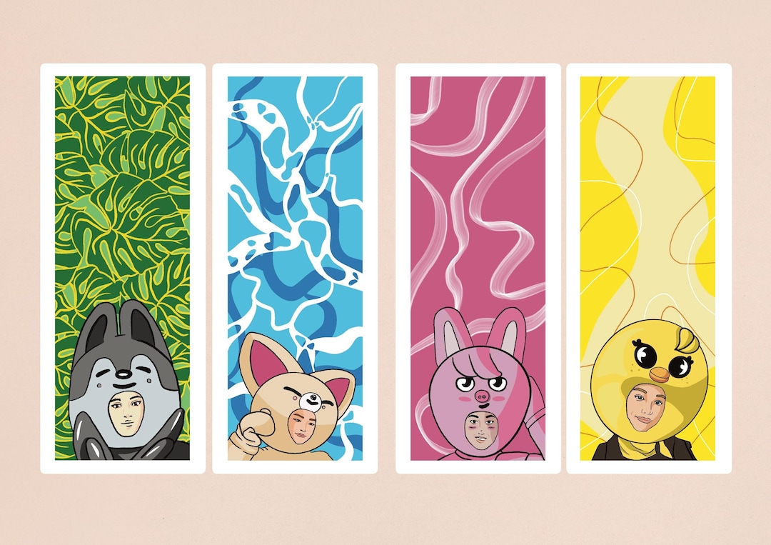 STRAY KIDS Bookmarks, Skz Bookmark, Kpop Paper Stationery Book ...