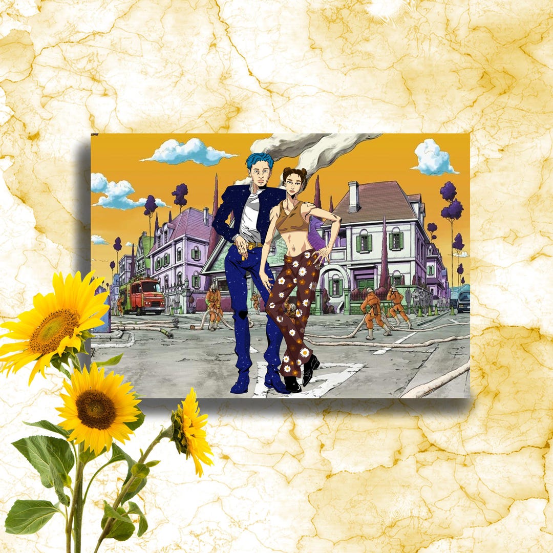 Custom Anime Portrait, Custom Anime Poster, Decoration Poster, Anime ...