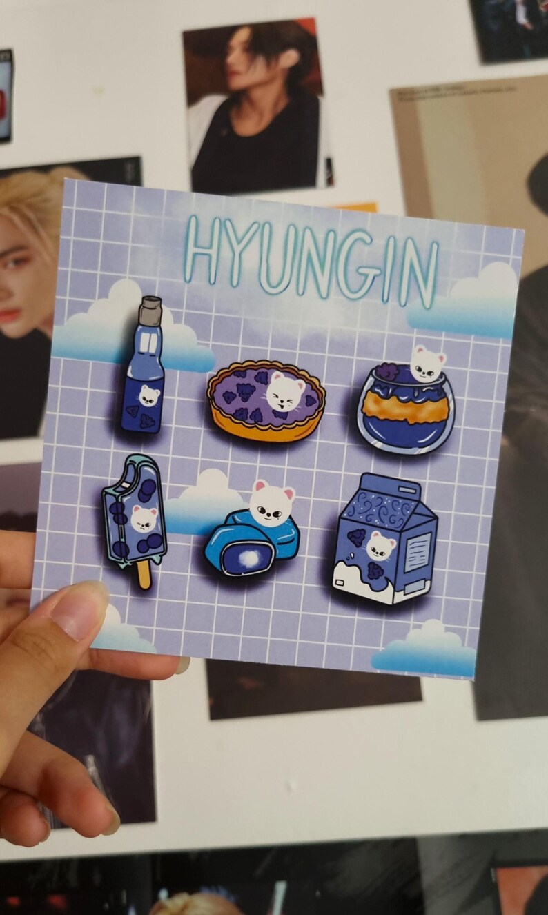 SKZ Stray Kids, Fan Art, Food Kawaï, Art Print Hyungin Poster or ...
