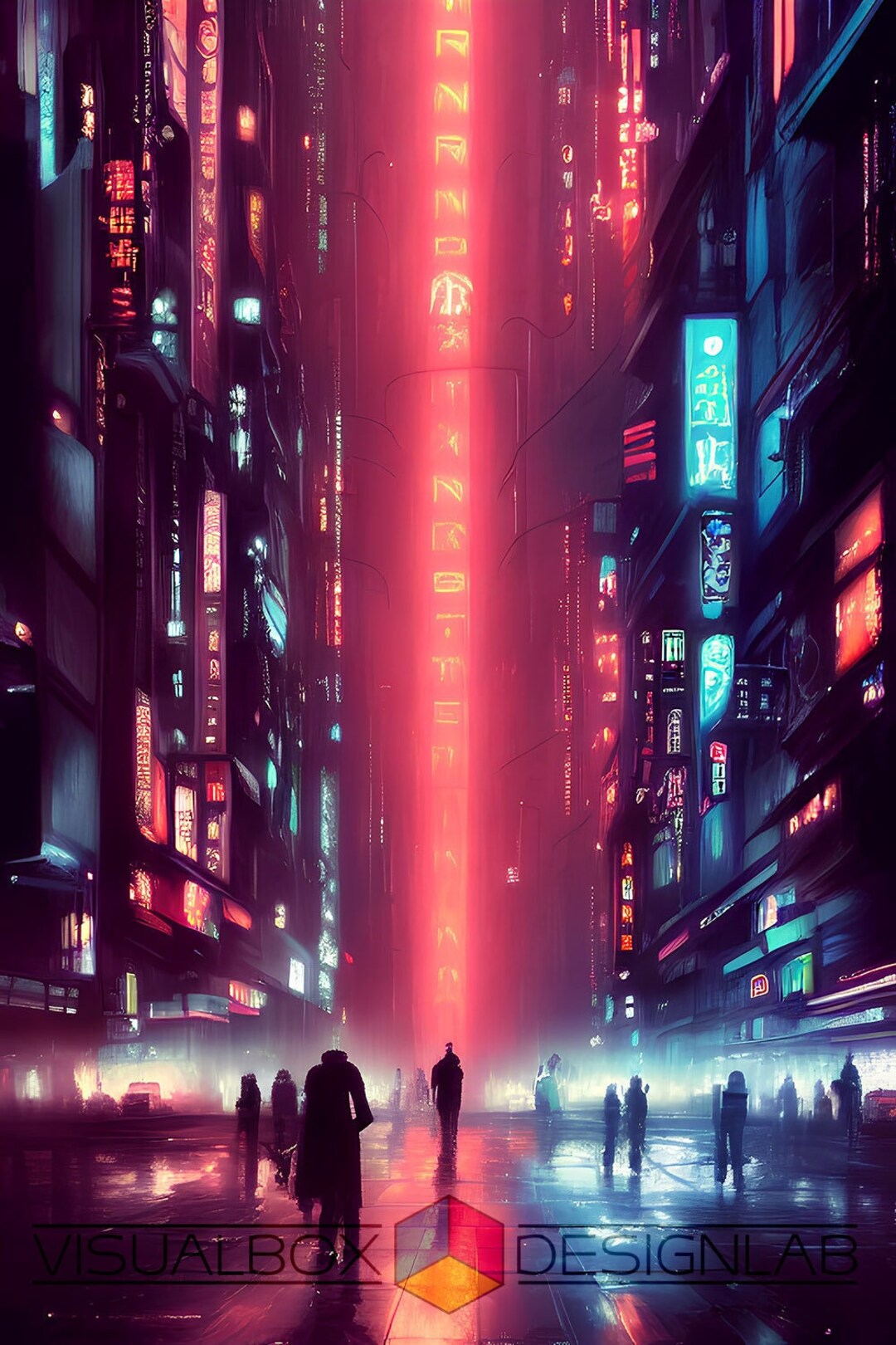 Cyberpunk Illustration 4 Digital Art, Download, AI Generated, Home ...