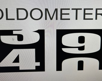 Oldometer SVG, 52th Birthday Svg, Birthday Humor, Oldometer Shirt, 52th ...