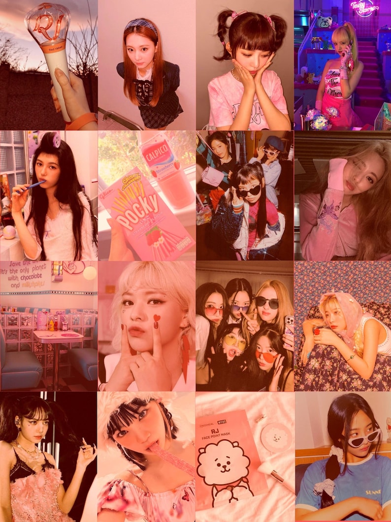 125 Pcs Pink Aesthetic Kpop Girls Collage Kit Kpop Girls - Etsy
