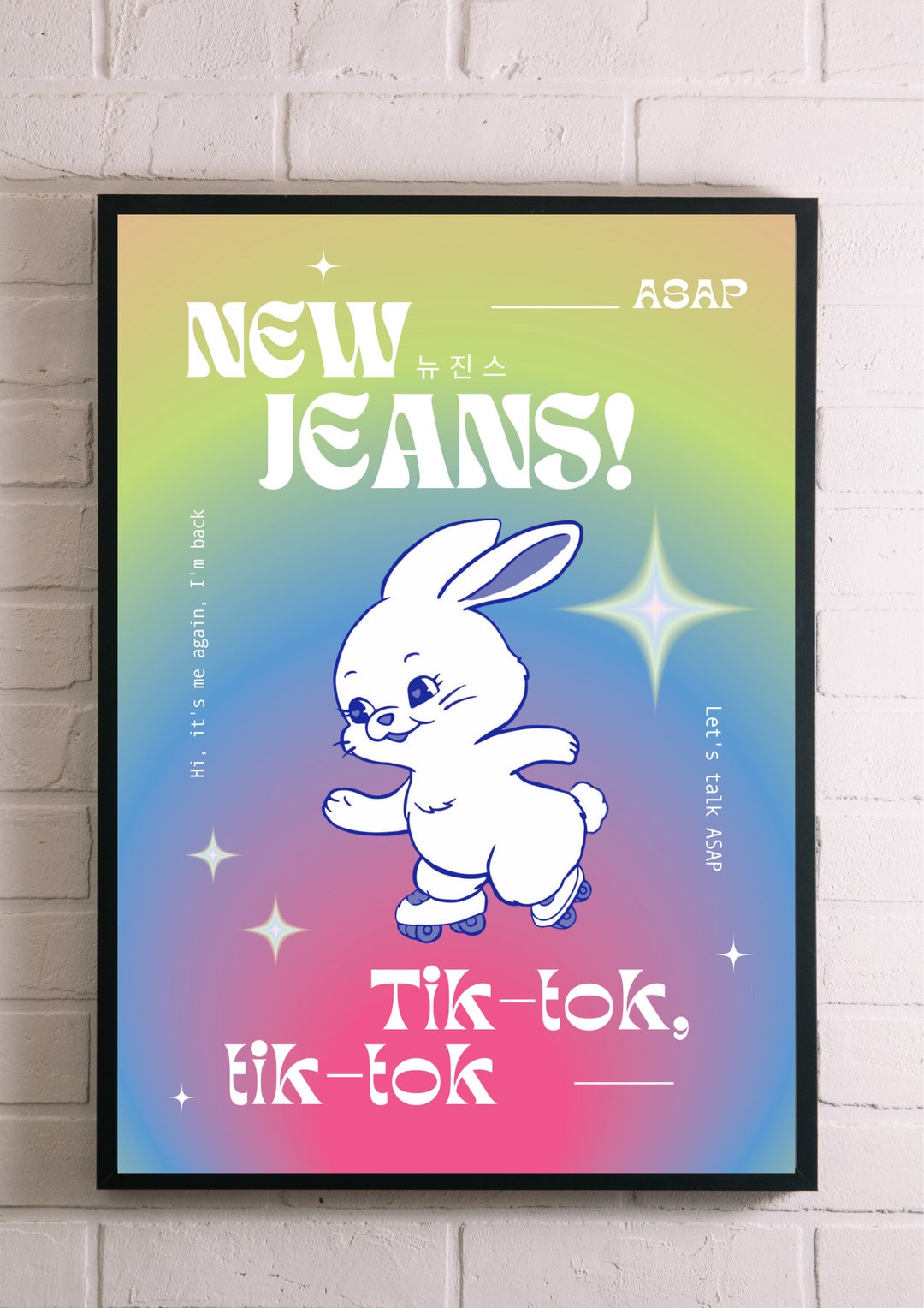 Printable New Jeans Poster. New Jeans Merch. Hi, It's Me Again I'm Back ...