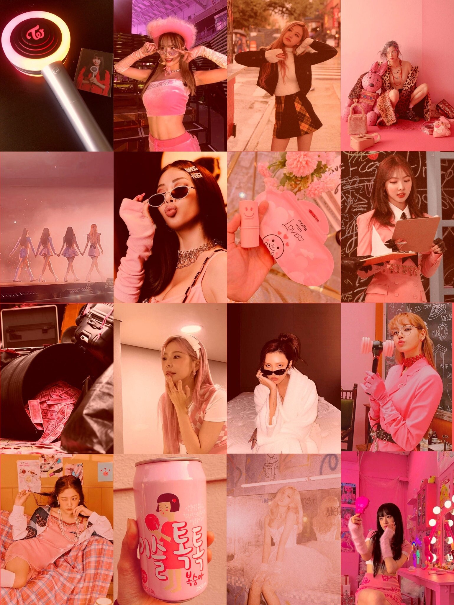 125 Pcs Pink Aesthetic Kpop Girls Collage Kit Kpop Girls - Etsy