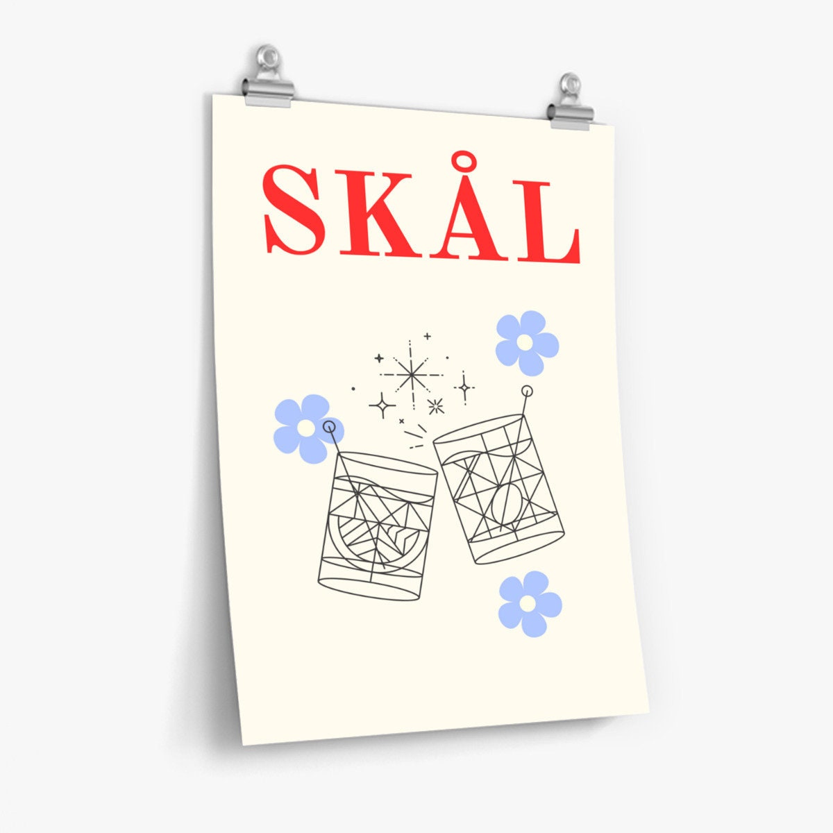 CHEERS, Skal Definition Print, Nordic Art Print, Scandinavian Poster ...