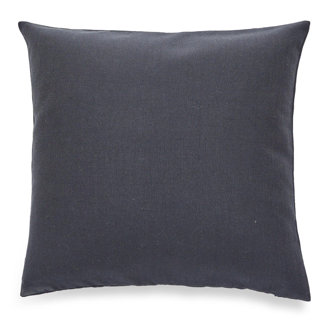 Square Seattle Black With Feather Down Insert Pillow - Etsy