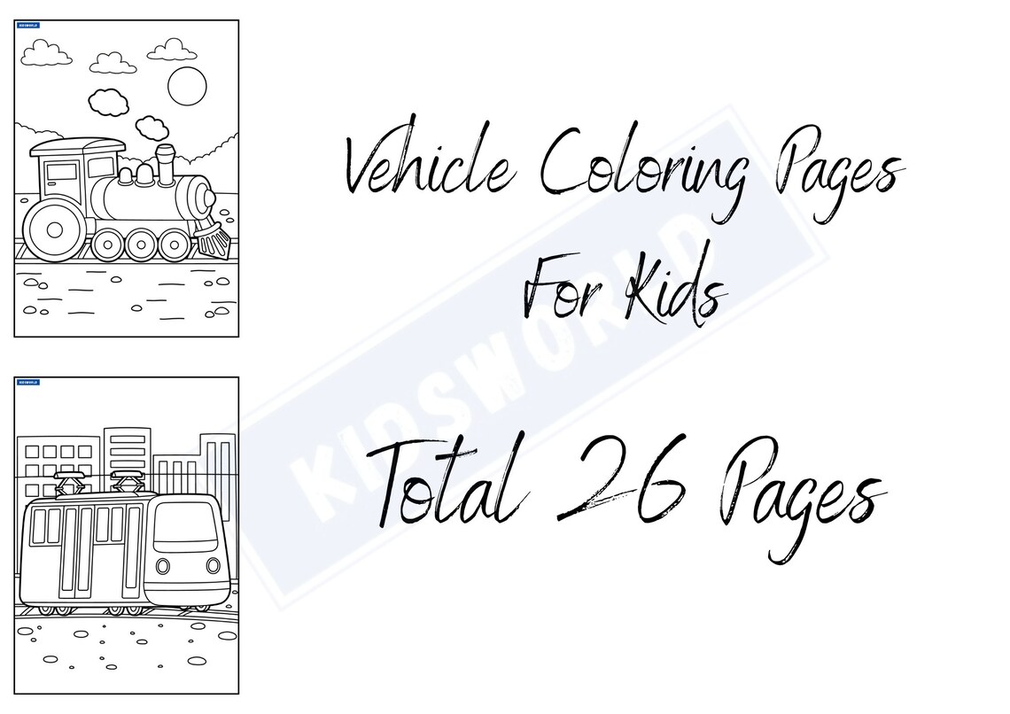 Vehicle Kids Coloring Pages, Fun Coloring Pages for Kids, Coloring ...
