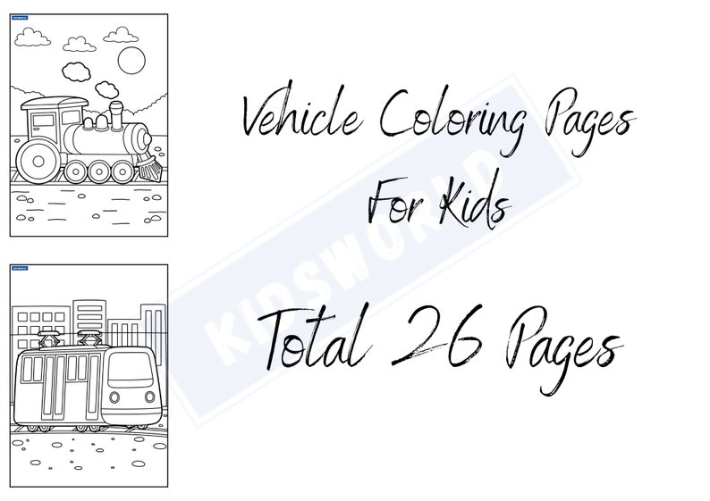Vehicle Kids Coloring Pages, Fun Coloring Pages for Kids, Coloring ...