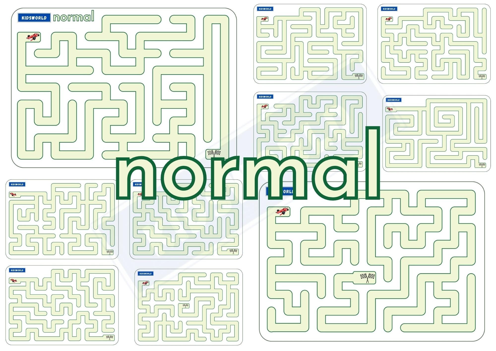 Printable MAZE Challenge Pages for Kids| 52 Pages| Stage 1-3 | Children ...