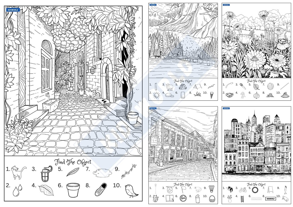 Find the Objects III Activities Printable Pages| Kids Activities Pages ...