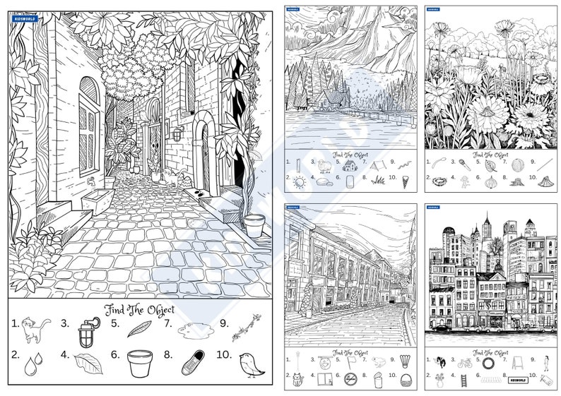 Find the Objects III Activities Printable Pages| Kids Activities Pages ...