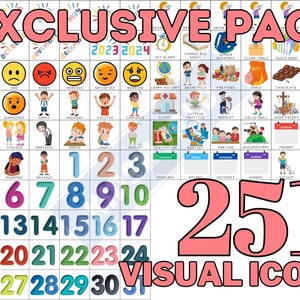 Daily Planner Printable Pages for Kids, Daily Kids Calendar, Visual ...