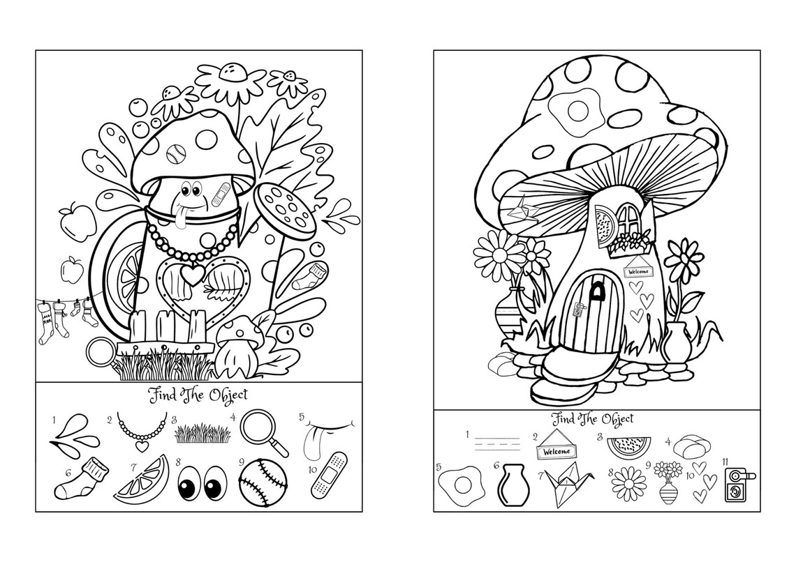 Find the Objects Activities Printable Pages | Kids Activities Pages ...