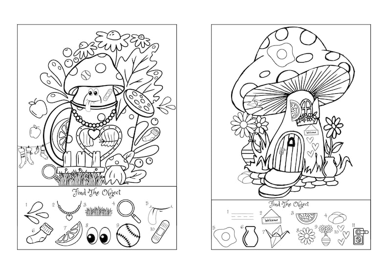 Find the Objects Activities Printable Pages | Kids Activities Pages ...