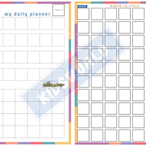 Kids Daily Planner, Daily Kids Calendar, Visual Schedule for Toddlers ...