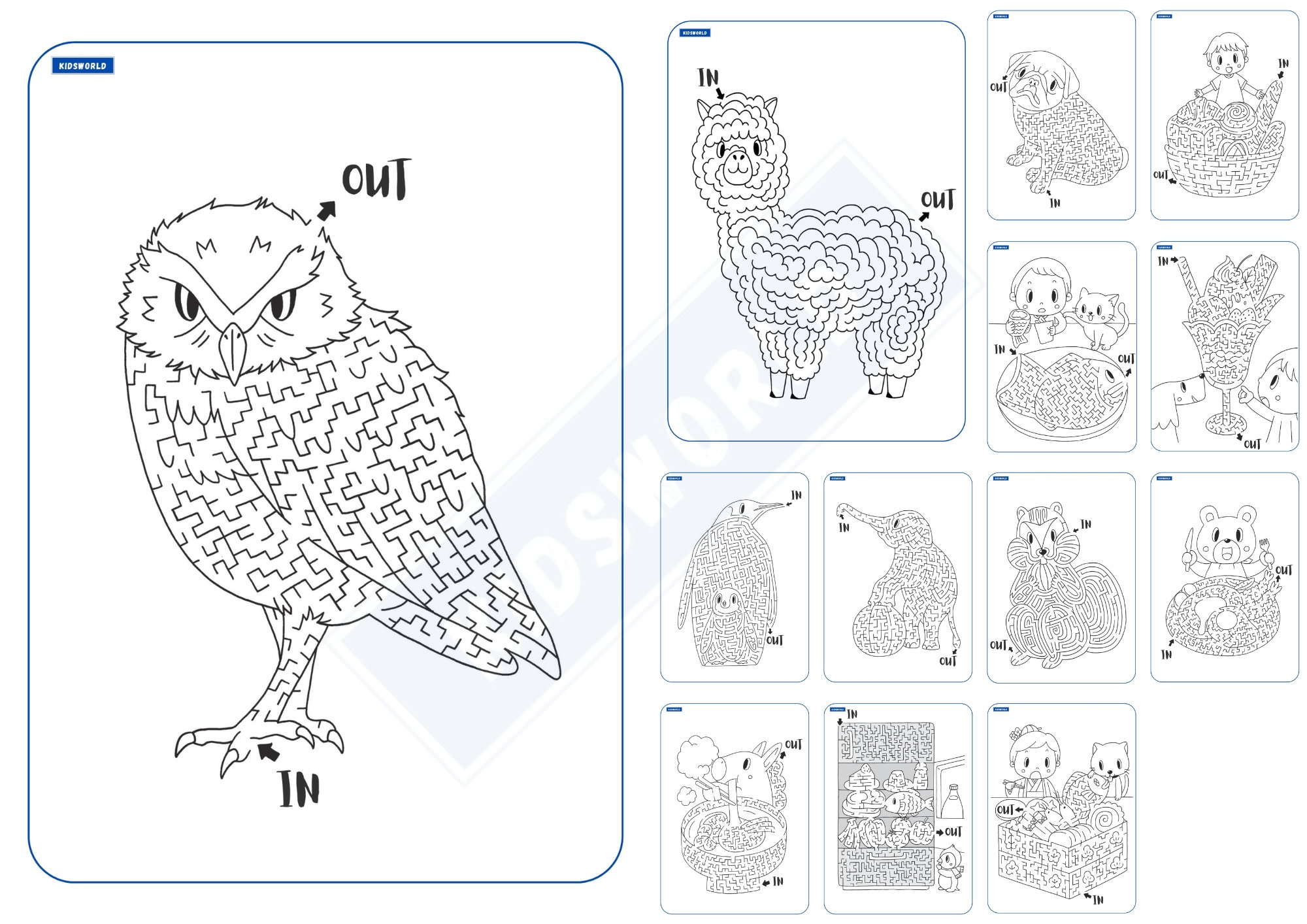 Printable MAZE Challenge Pages for All Age | 49 Pages | Busy Printable ...