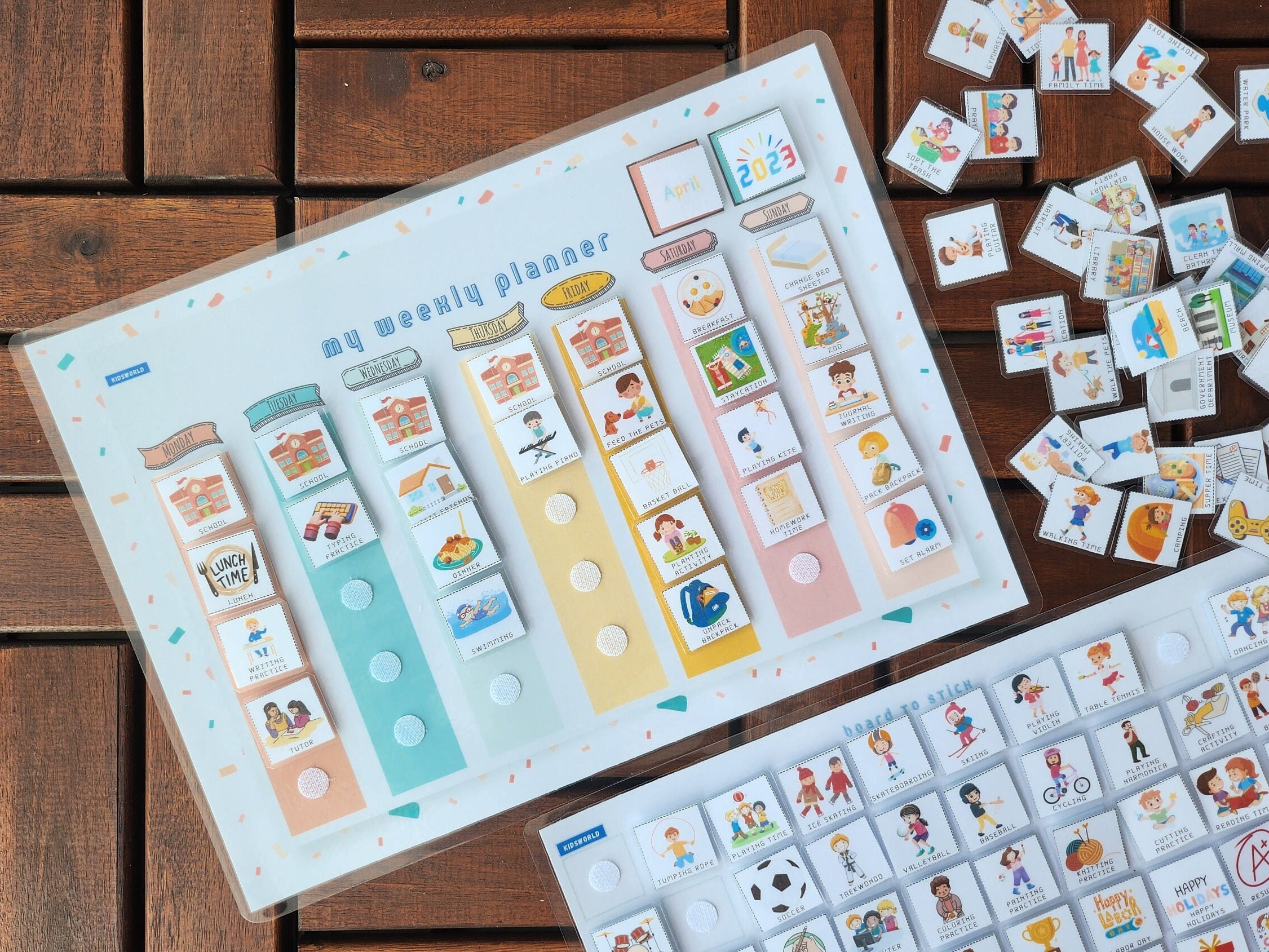 Weekly Planner for Kids, Kids Weekly Planner Printable Pages, Visual ...