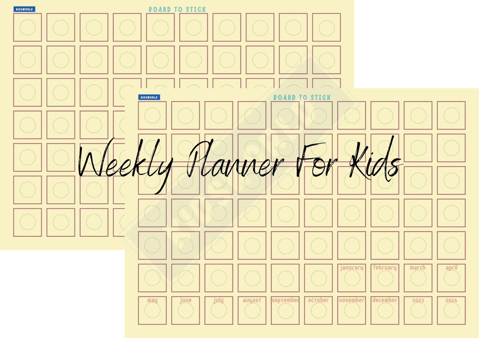 Weekly Planner for Kids, Kids Weekly Planner Printable Pages, Visual ...