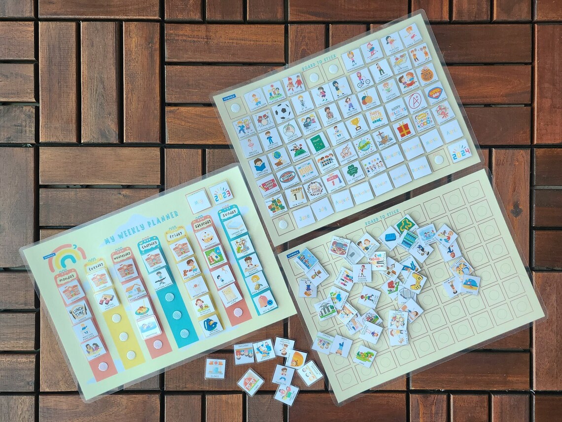 Weekly Planner for Kids, Kids Weekly Planner Printable Pages, Visual ...