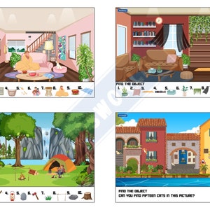 Find the Objects IV Activities Printable Pages| Kids Activities Pages ...