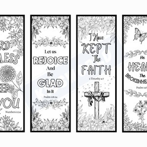 Bible Verse X Color Your Faith: Printable Bible Verse Bookmarks ...
