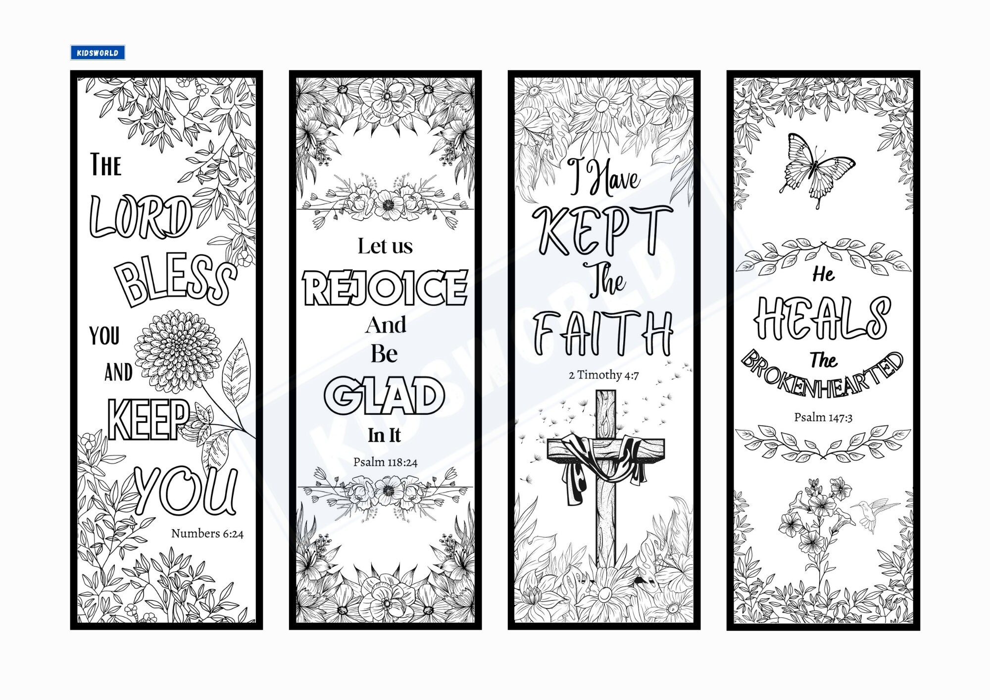 Bible Verse X Color Your Faith: Printable Bible Verse Bookmarks ...